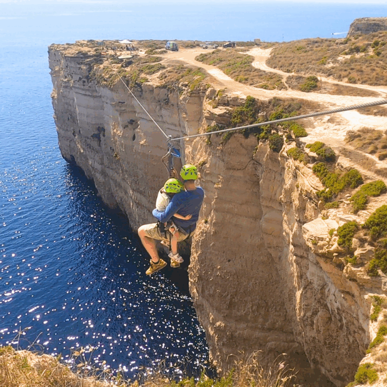 Zipline in Malta & Gozo | Scenic Flights Over Cliffs & Sea